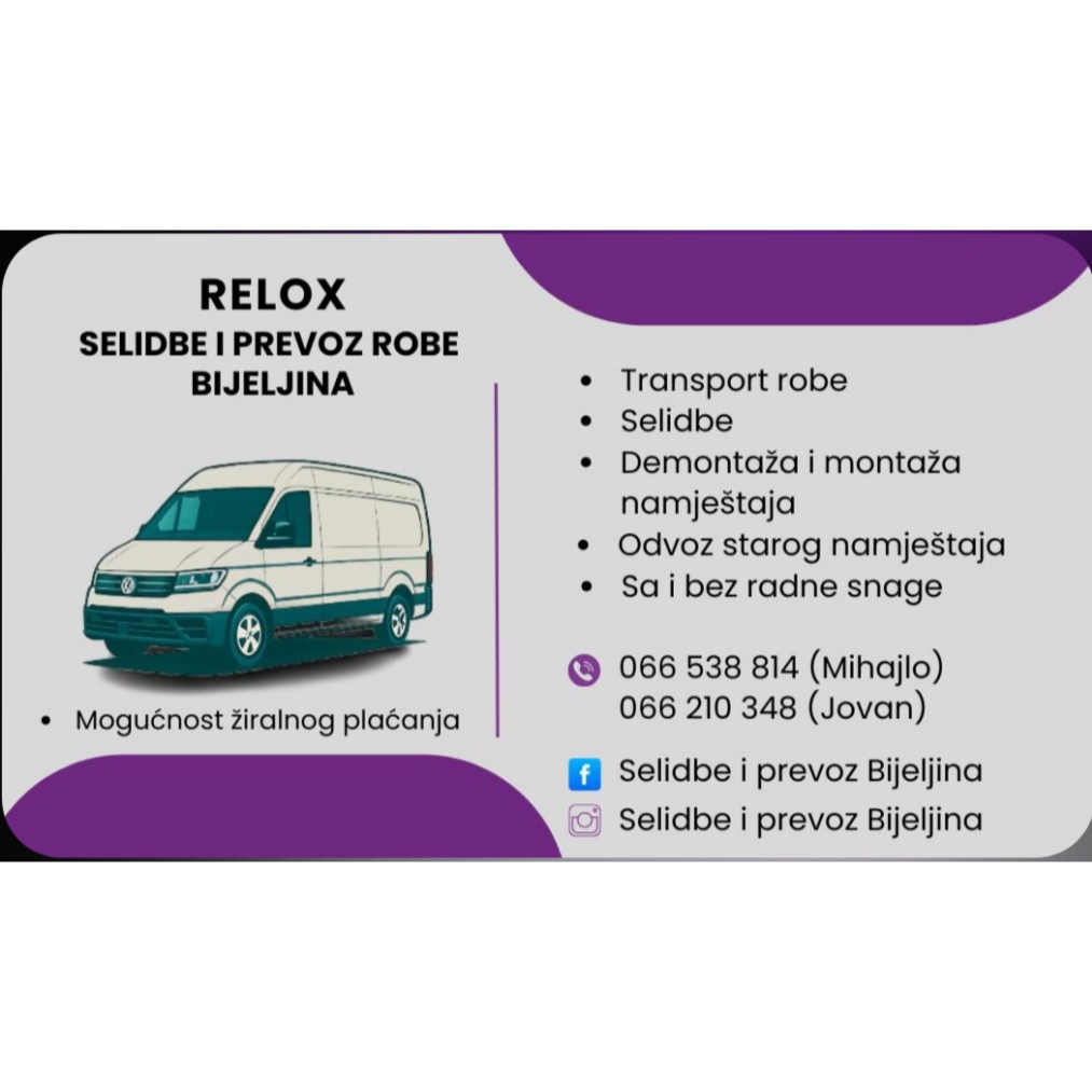 Kombi prevoz robe i selidbe - BDBOX