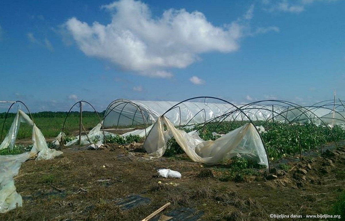 Semberija: Šteta od nevremena veća od pet miliona KM